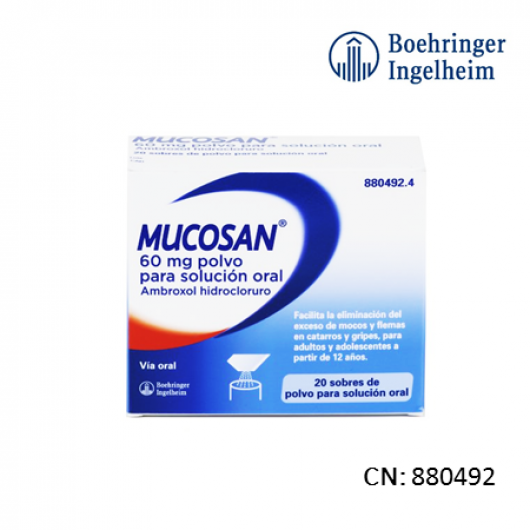 Mucosan 60 Mg 20 Sobres Granulado Comprar Online