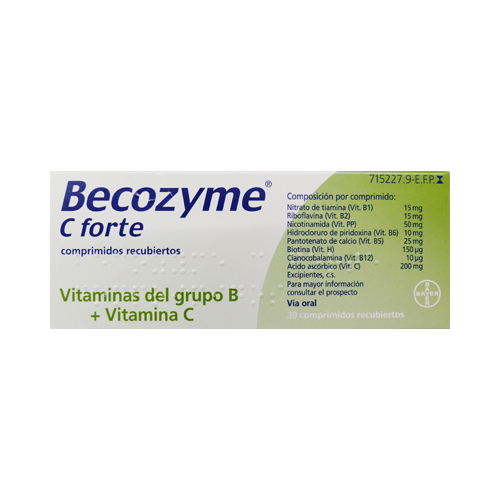 Becozyme C Forte - Comprimidos Recubiertos| Prospecto【2019】