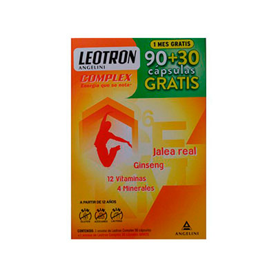 Leotron Complex 90 Cápsulas + REGALO 30 Cápsulas - Farmaciatorrevieja
