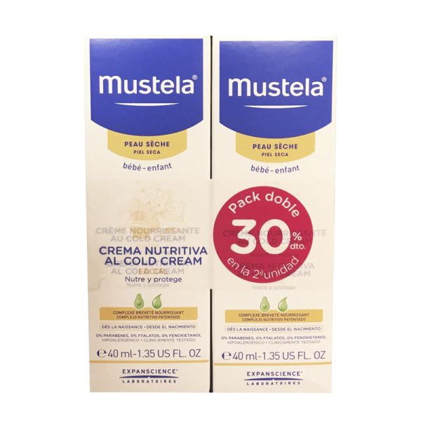 Mustela Crema Nutritiva Cold Cream 40 Ml DUPLO - Farmaciatorrevieja